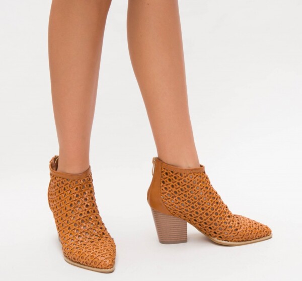 Botine Aliso Camel - Botinesuper.ro